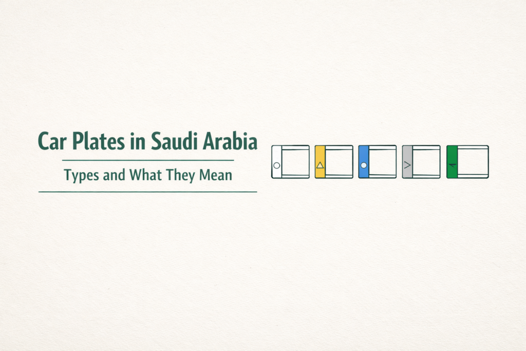 Car Plates in Saudi Arabia Types and What They Mean - Ksabuddy.com